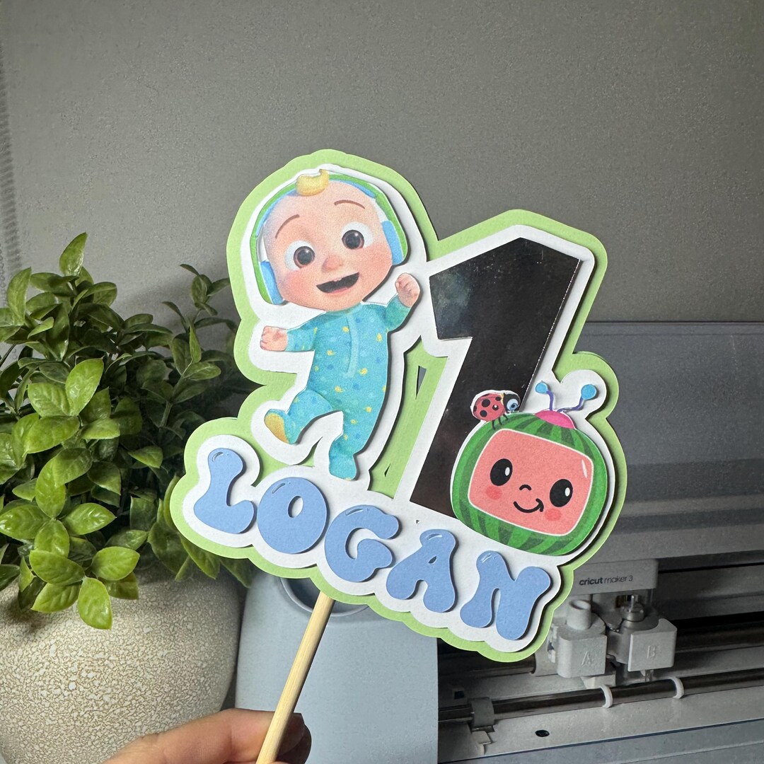 Coco Melon Cake Topper, Kid's Birthday Theme, Custom Birthday Cake ...