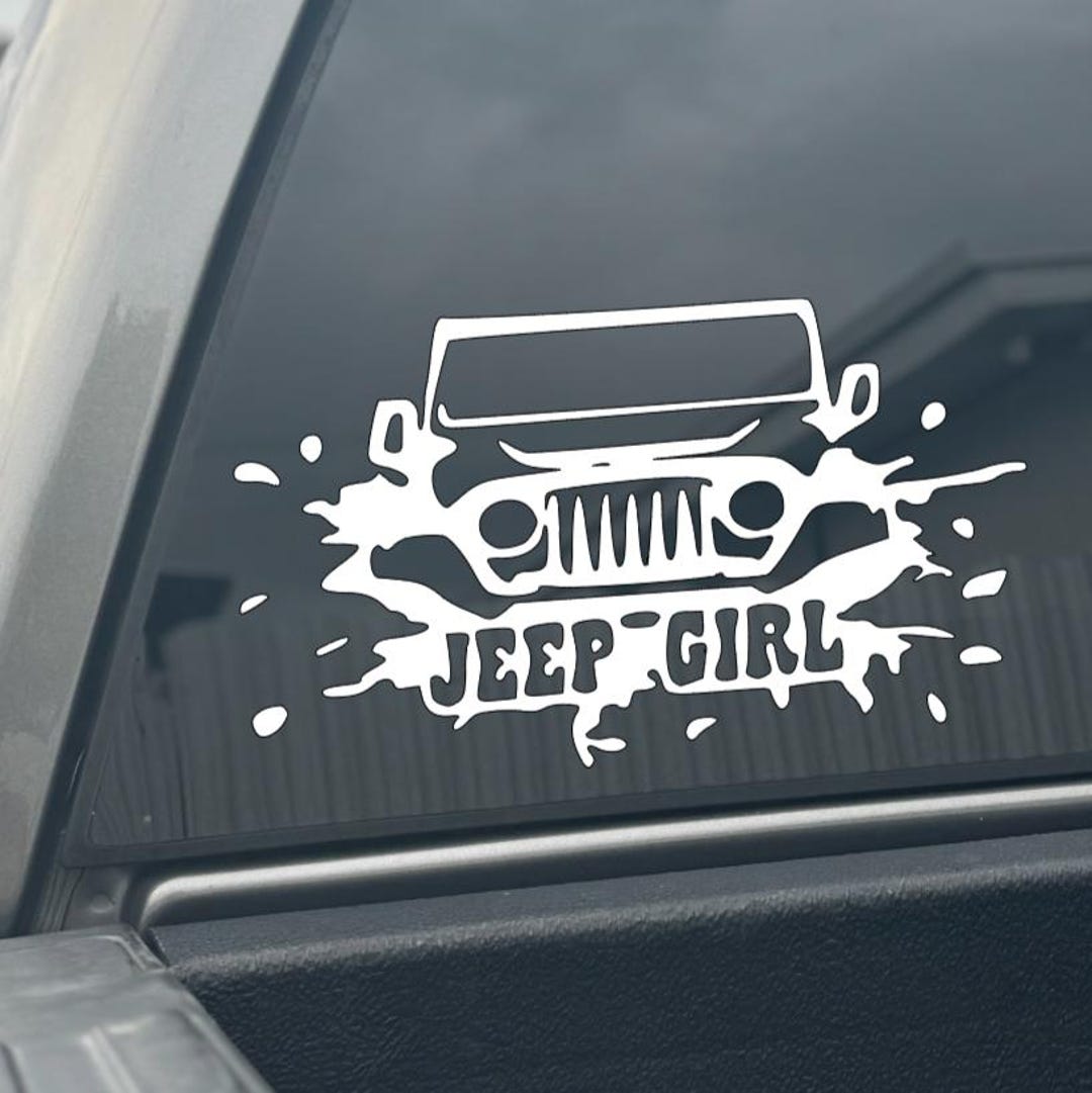 Jeep Girl Car Decal, Jeep Decal, Jeep Life, Bumper Stickers, Waterproof ...