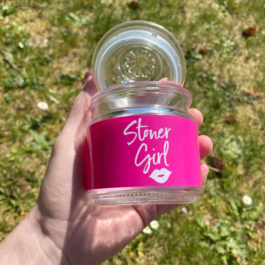 Pink Storage Jar, Airtight Seal, Cute Stash Jar - Etsy