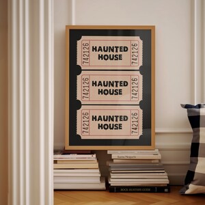 Haunted House Halloween DIGITAL Download Spooky Fall Wall Art for ...