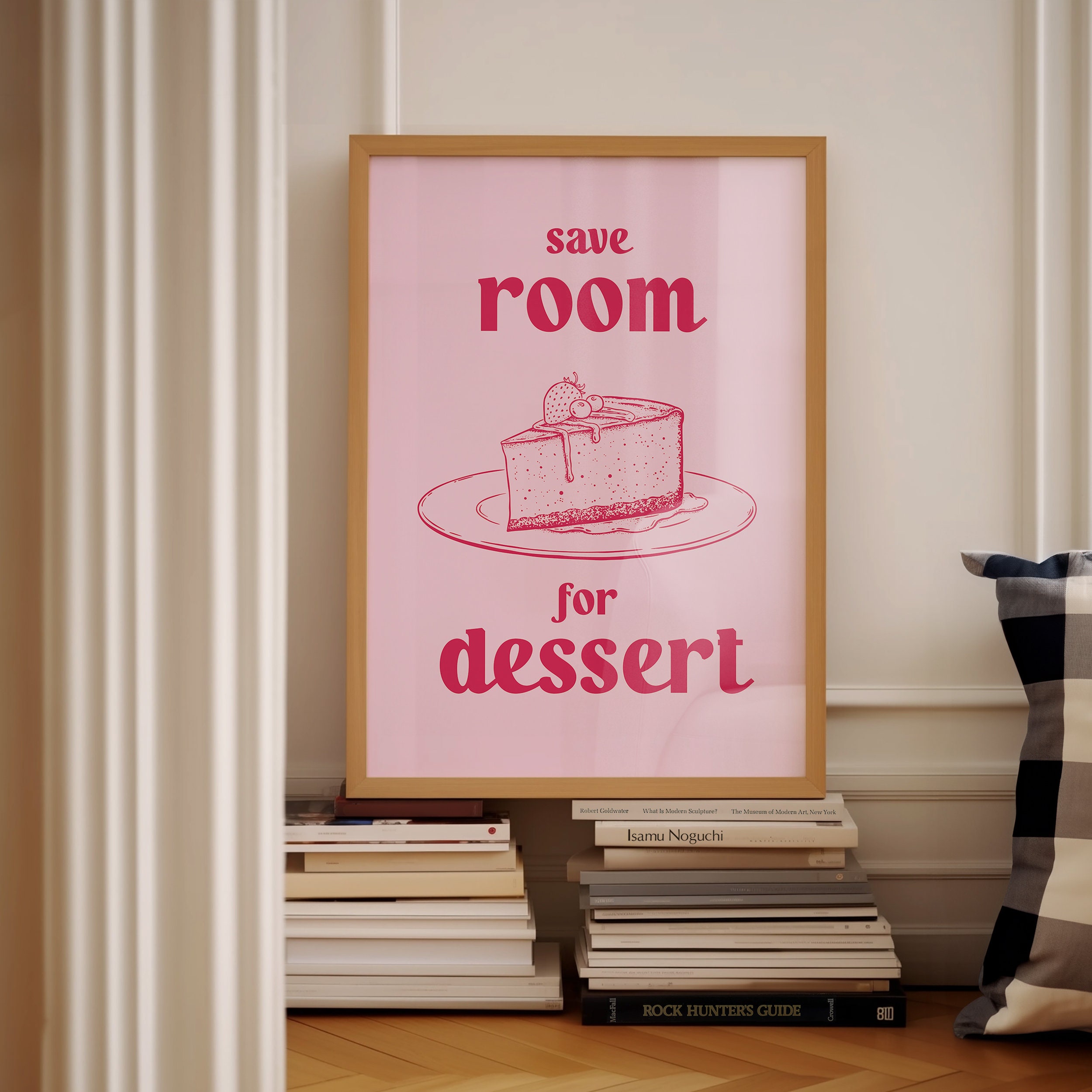 Pink Dessert Poster & Kitchen Print Digital Download Food Print Kitchen ...