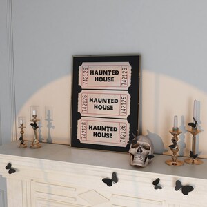 Haunted House Halloween DIGITAL Download Spooky Fall Wall Art for ...