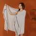 Soft & Sustainable White Cotton Beach Towel - Hand-woven, Quick Dry ...