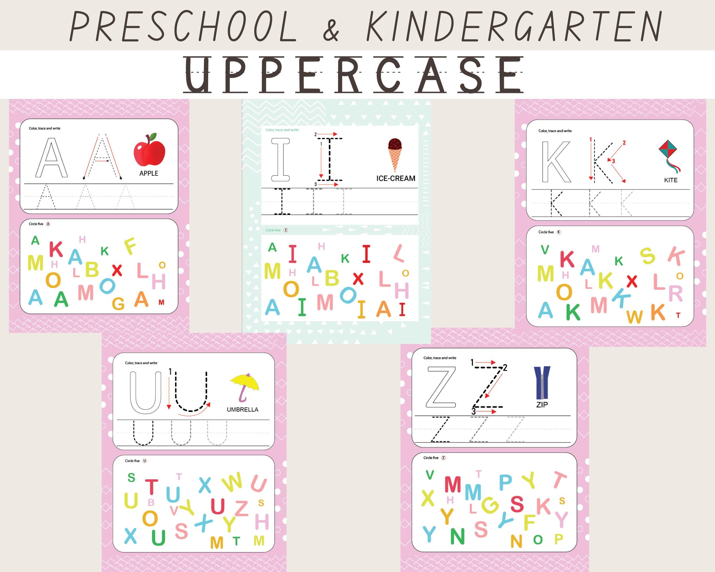 Preschool Pre-k Kindergarten Learning Bundle 600 Pages Printable ...