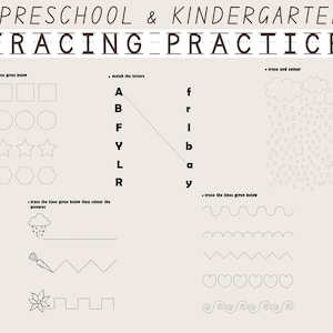 Preschool Curriculum Printable for Homeschool, Teach Letters, Numbers ...
