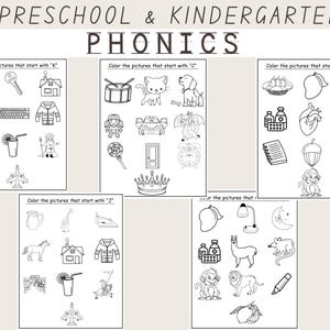 Preschool Curriculum Printable for Homeschool, Teach Letters, Numbers ...