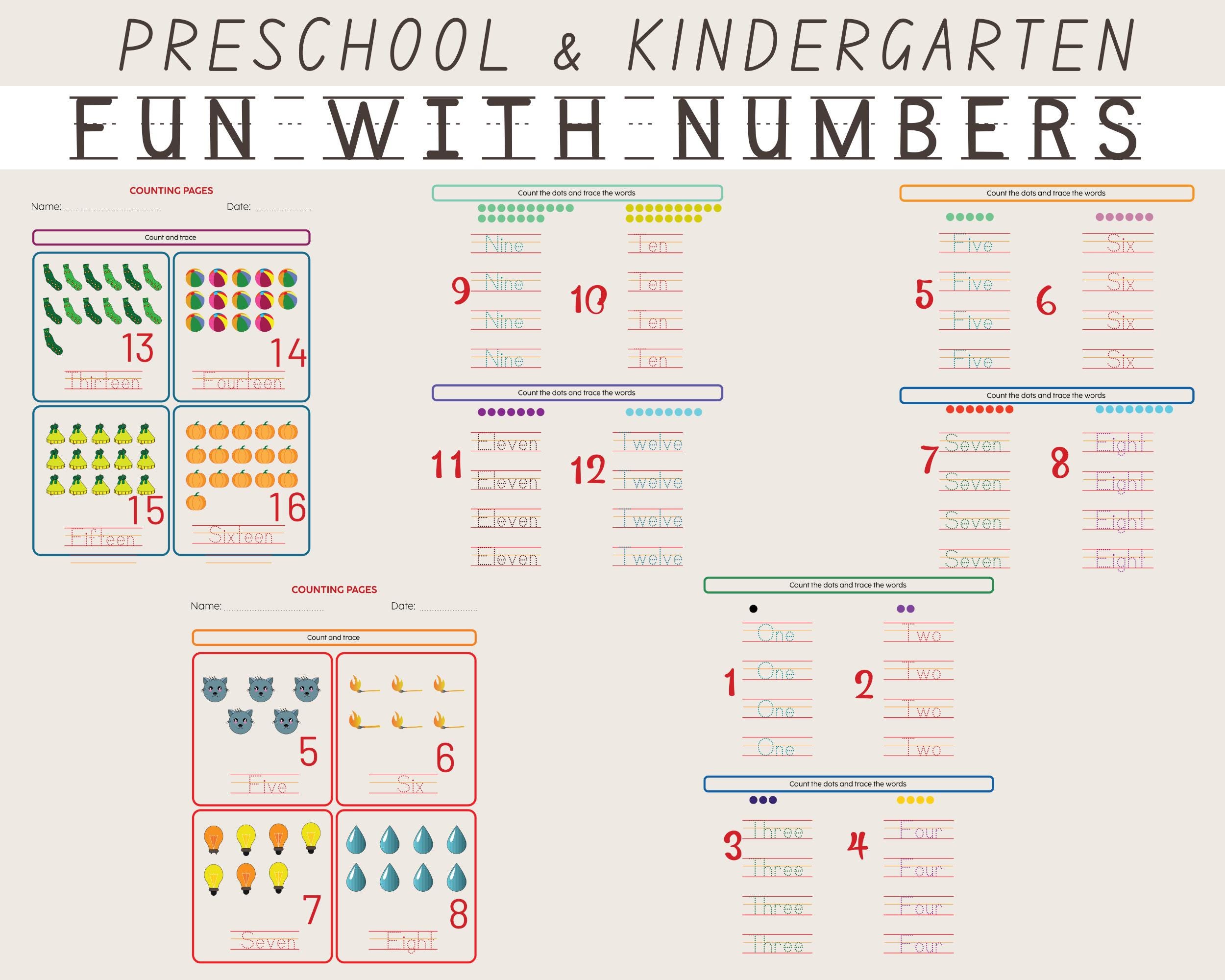 Preschool Pre-k + Kindergarten Learning Bundle | +600 Pages | Printable ...