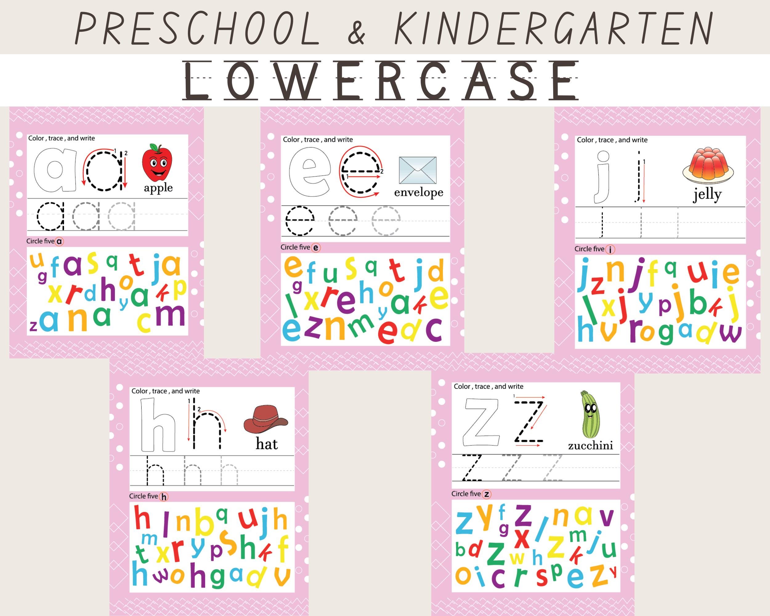 Preschool Pre-k + Kindergarten Learning Bundle | +600 Pages | Printable ...