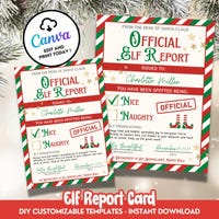 Printable Elf Report - Etsy