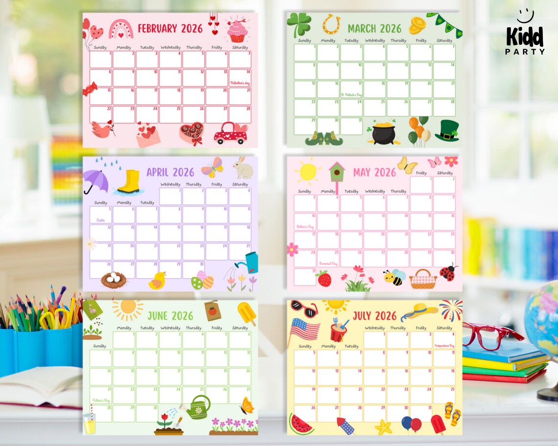 2025 2026 School Year Calendar, Printable Monthly School Calendar ...