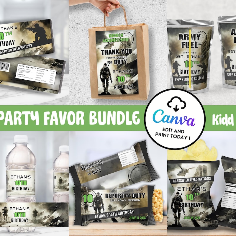 Military Army Chip Bag - Etsy