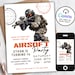 Editable Airsoft Party Invitation, Camo Military Flyer, Airsoft Game ...