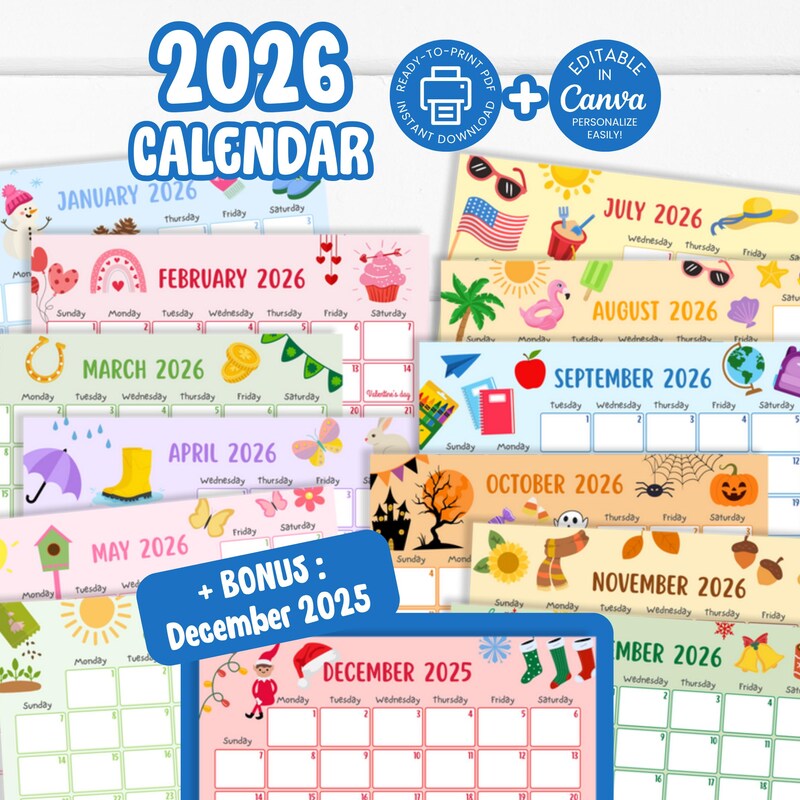 Science Calendar Kids - Etsy UK
