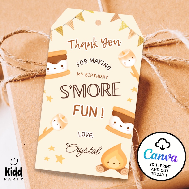 Smore Thank You Tags - Etsy