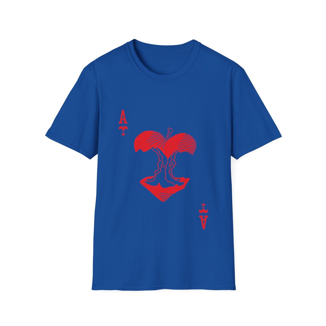 Rotten Apple Ace Card, Ace of Hearts T-shirt, Graphic Tee, Poker Shirts ...