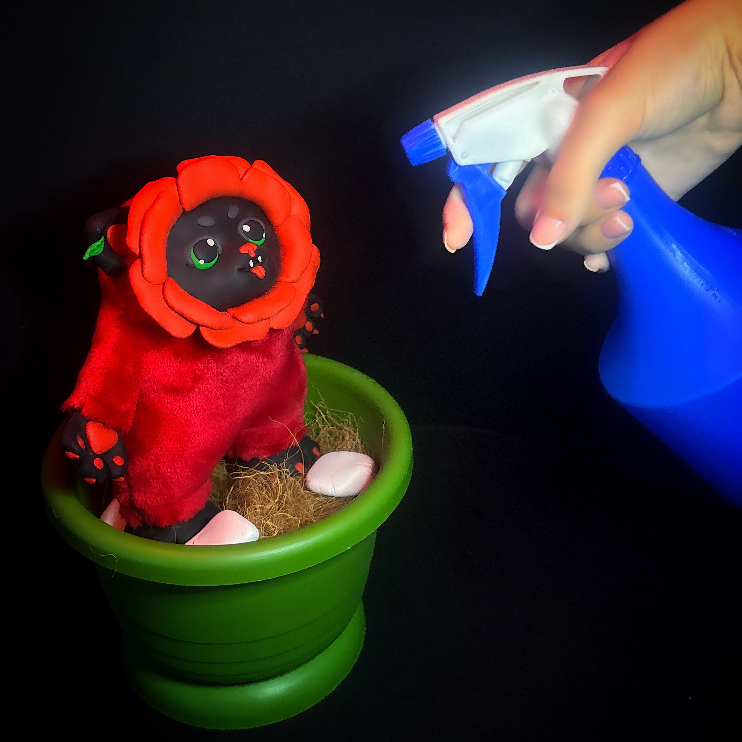 Puffy Poppy Collectible Clay Toy Guardian OOAK Kawaii Plushie, Toy ...