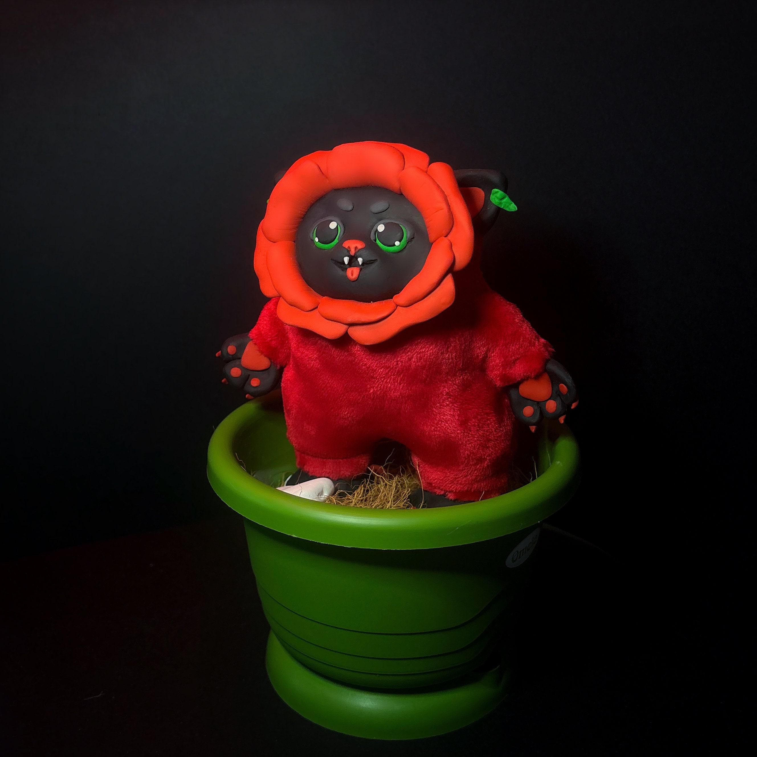 Puffy Poppy Collectible Clay Toy Guardian OOAK Kawaii Plushie, Toy ...