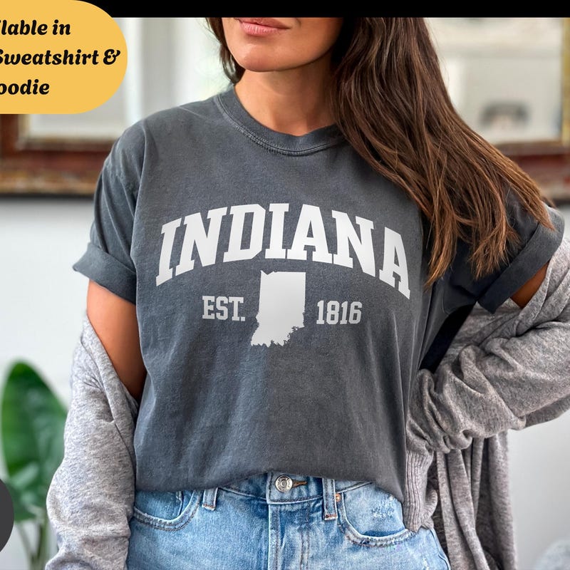 Indiana Map - Etsy