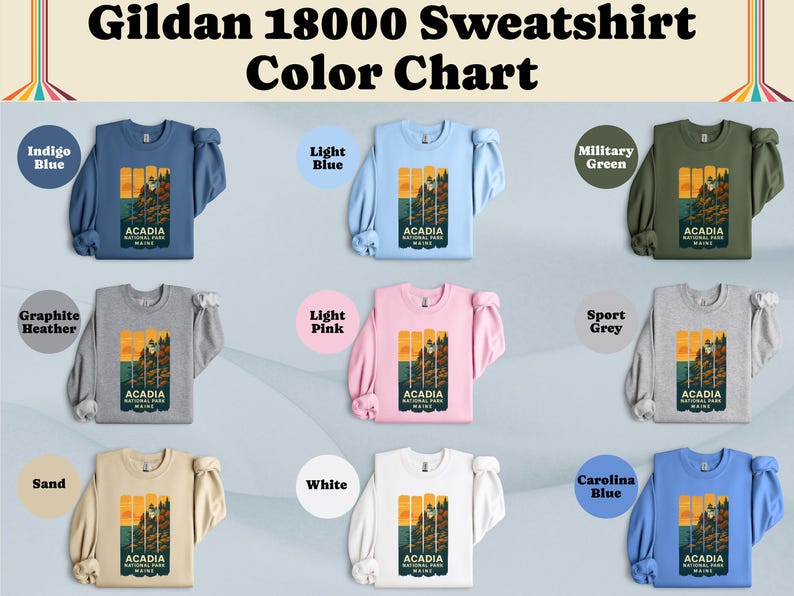 Comfort Color Acadia National Park Shirt, Maine Lighthouse Tee, Ocean ...