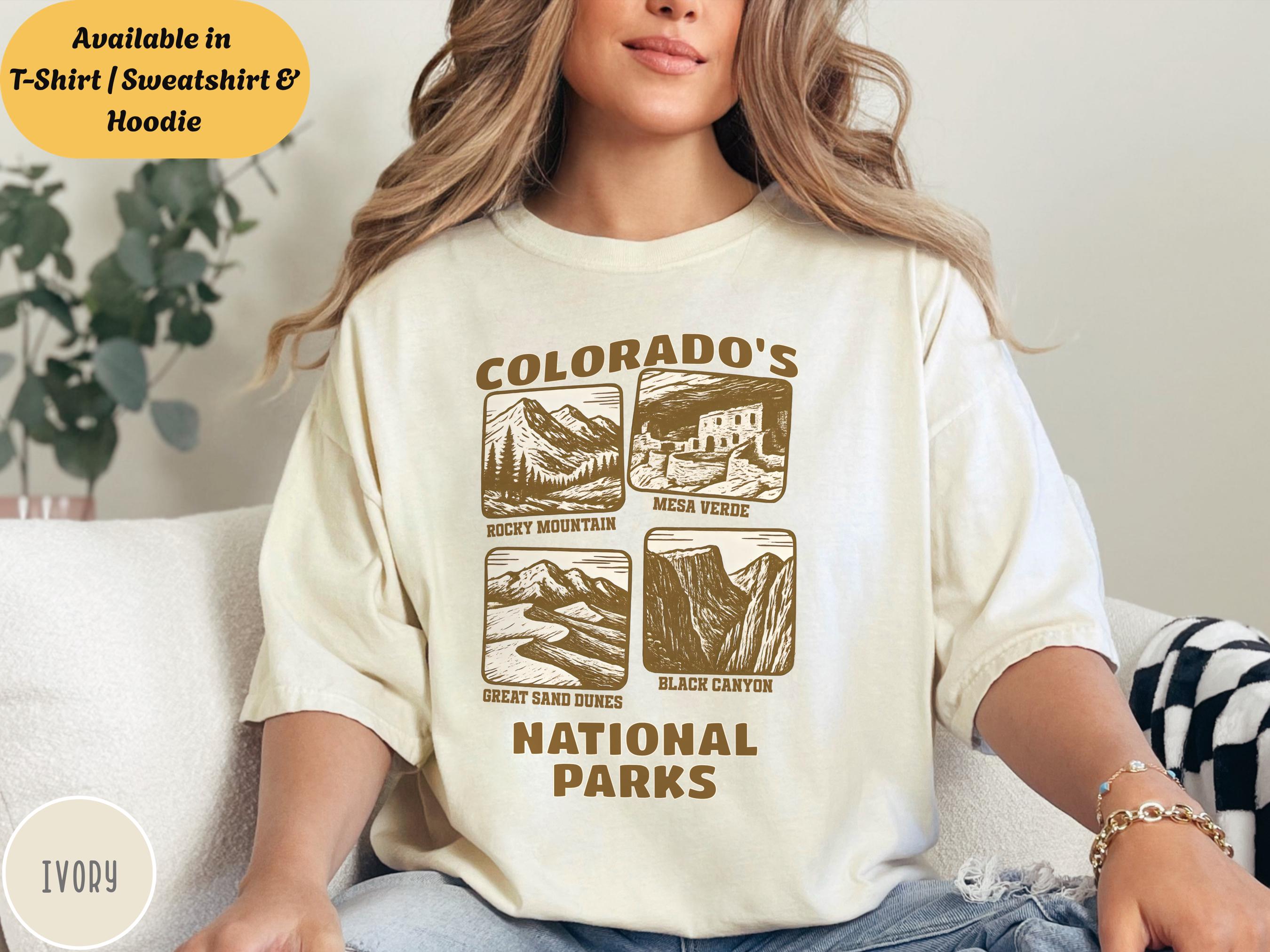 Colorado's National Parks Shirt Design Idea Gift Shop Outdoor Wear ...
