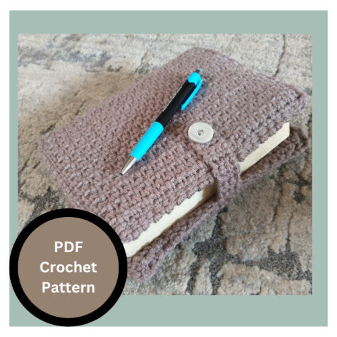 Crochet Book Cover Pattern, Crochet Pdf Pattern, Bible Cover Pattern ...