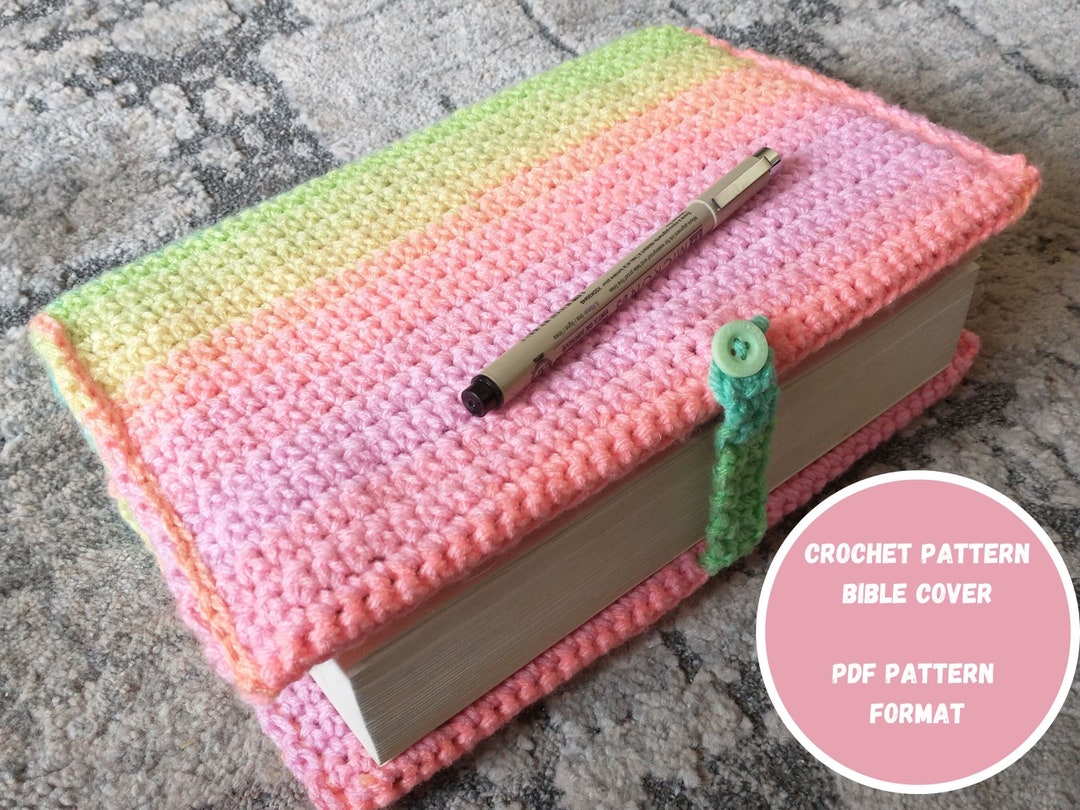 Crochet Book Cover Pattern, Crochet Pattern, Bible Cover Pattern ...