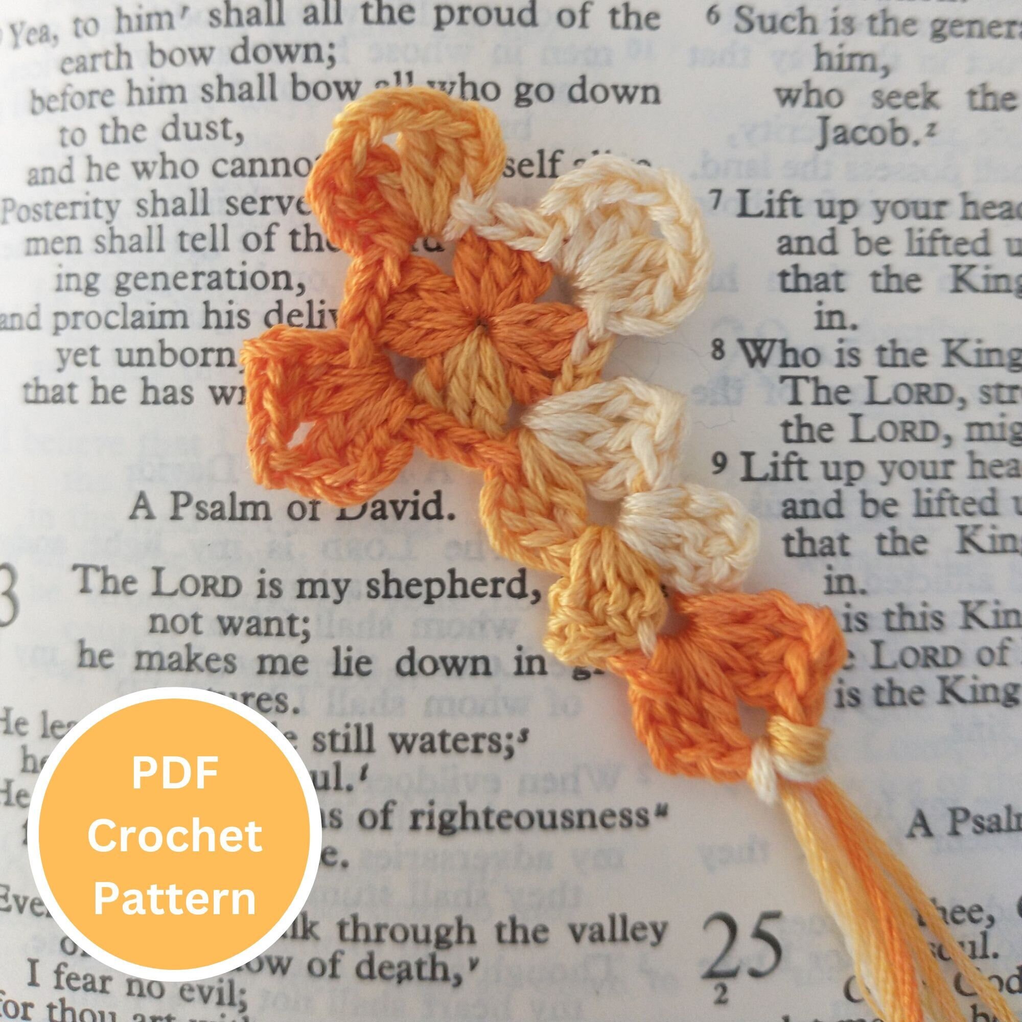 Crochet Pattern Bookmark Crochet Pattern Bible Bookmark - Etsy