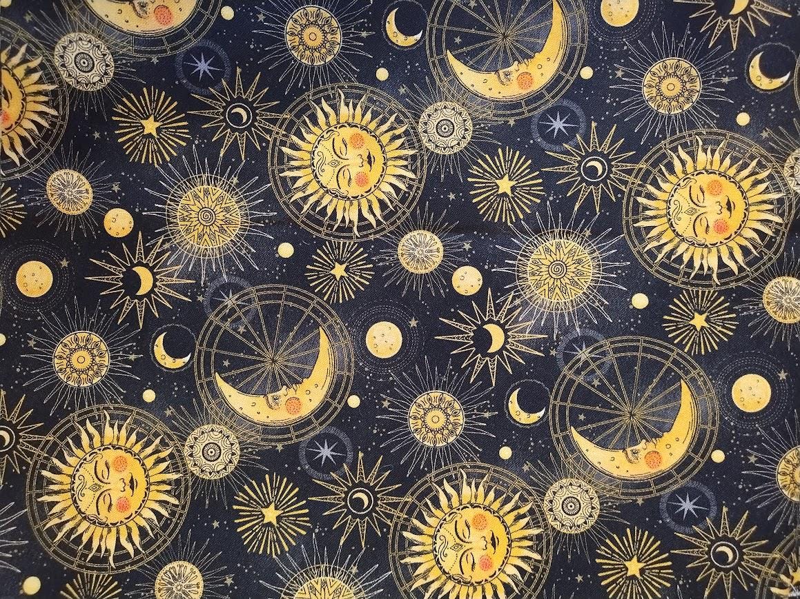 Beautiful Batik Celestial Design, 100% Cotton, Color Pop Studio for the ...