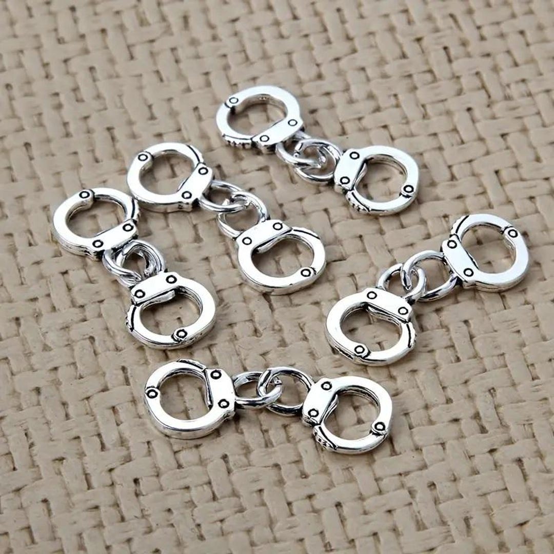 Dollhouse Miniature Metal Handcuffs for Bad Dolls :) 1/12 Scale (they ...