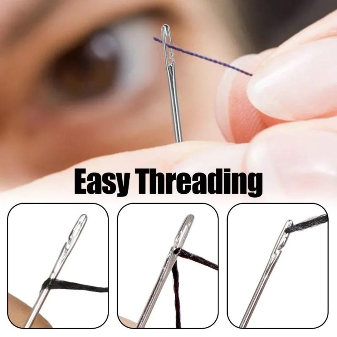 Self Threading Sewing Needles 12 Pack - Etsy