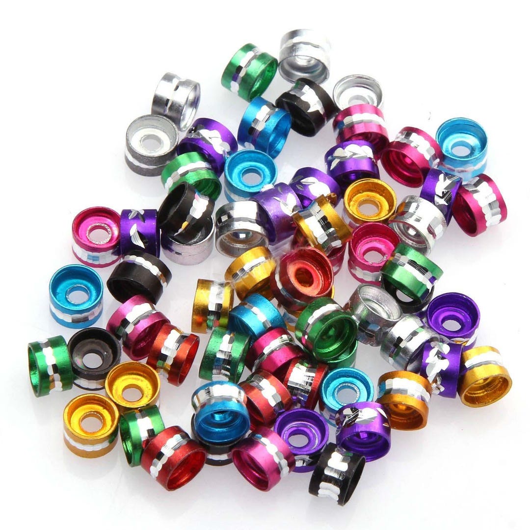 Spacer Beads Aluminum Fancy Multicolor 6MM 25 Pieces - Etsy