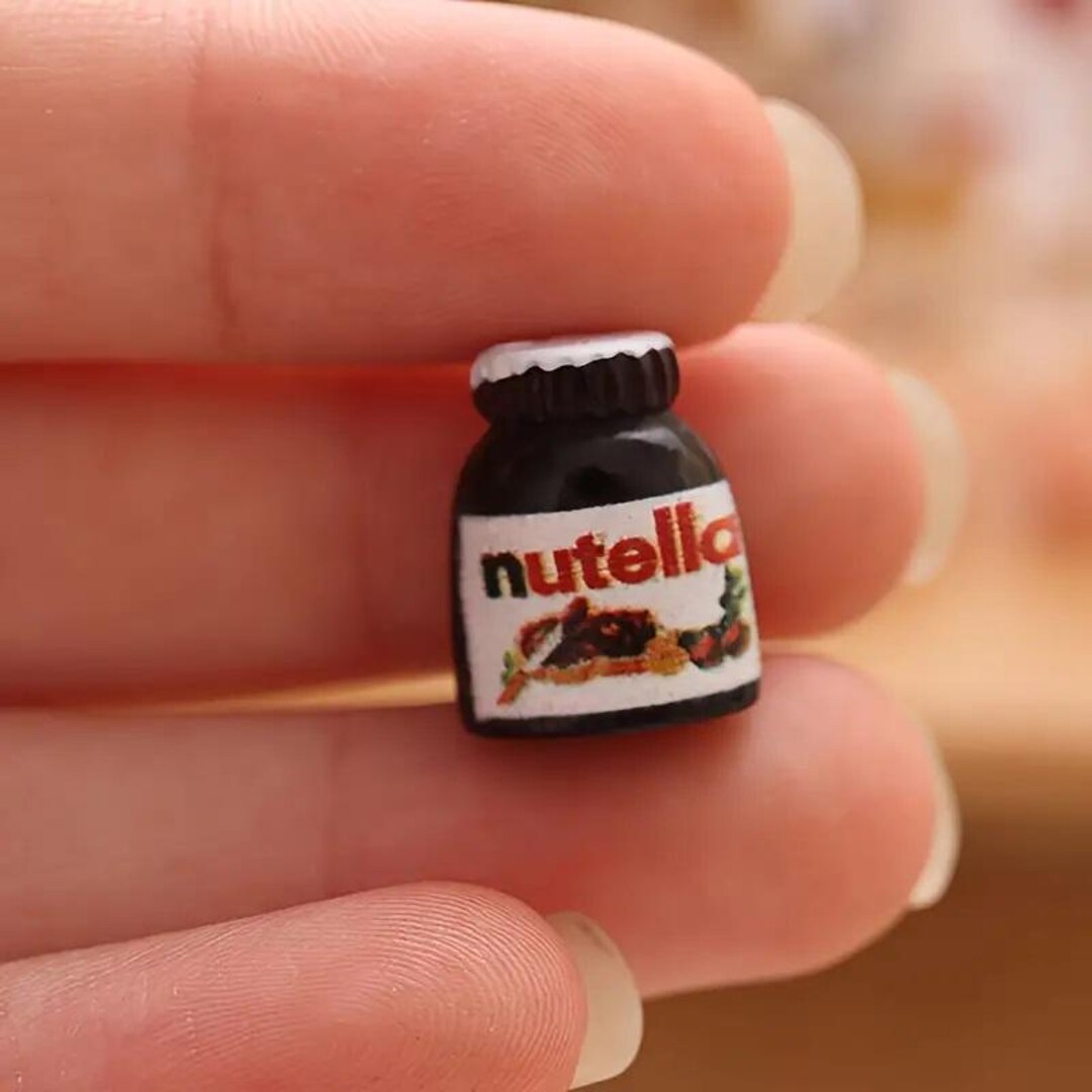 Dollhouse Nutella Spread....miniature Toy Replica Jar Very Realistic 1/ ...