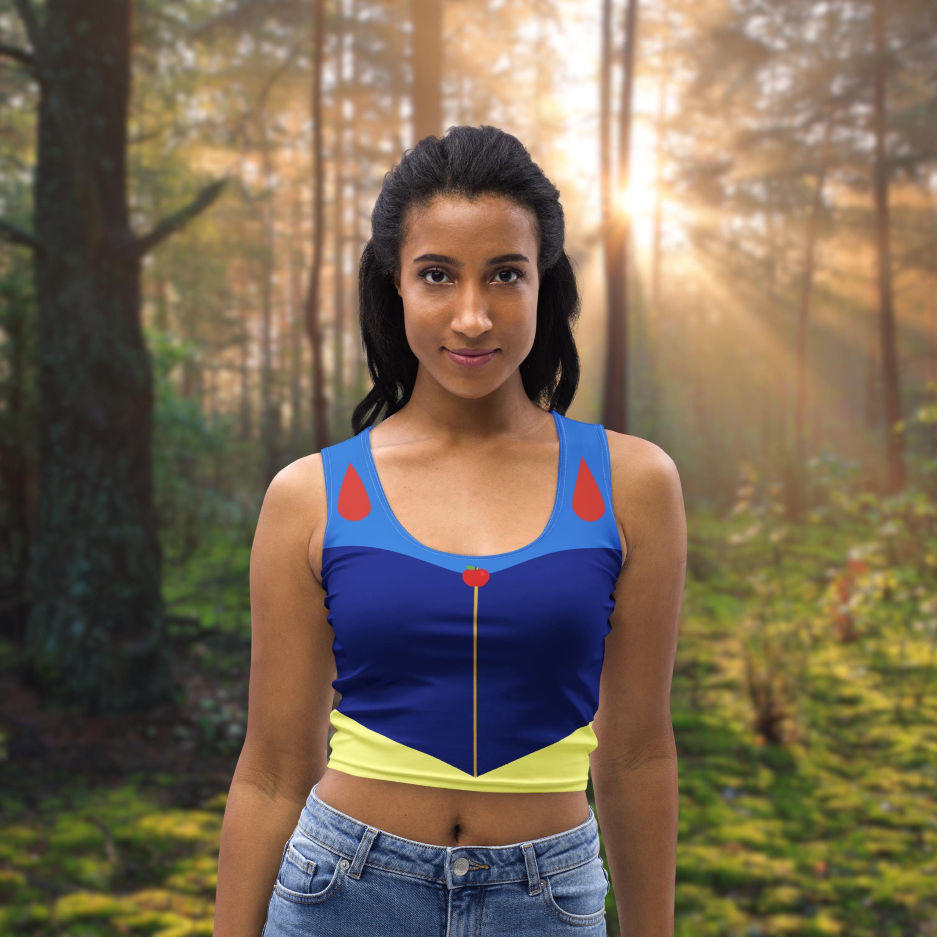 Fairest Princess Cropped Tank, Princess Apple Crop Top, Snow Princess ...