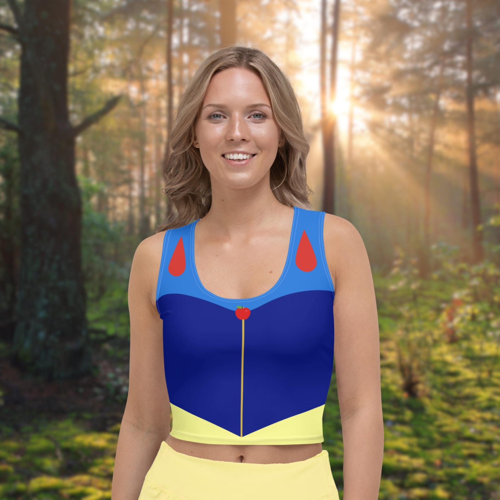 Fairest Princess Cropped Tank, Princess Apple Crop Top, Snow Princess ...