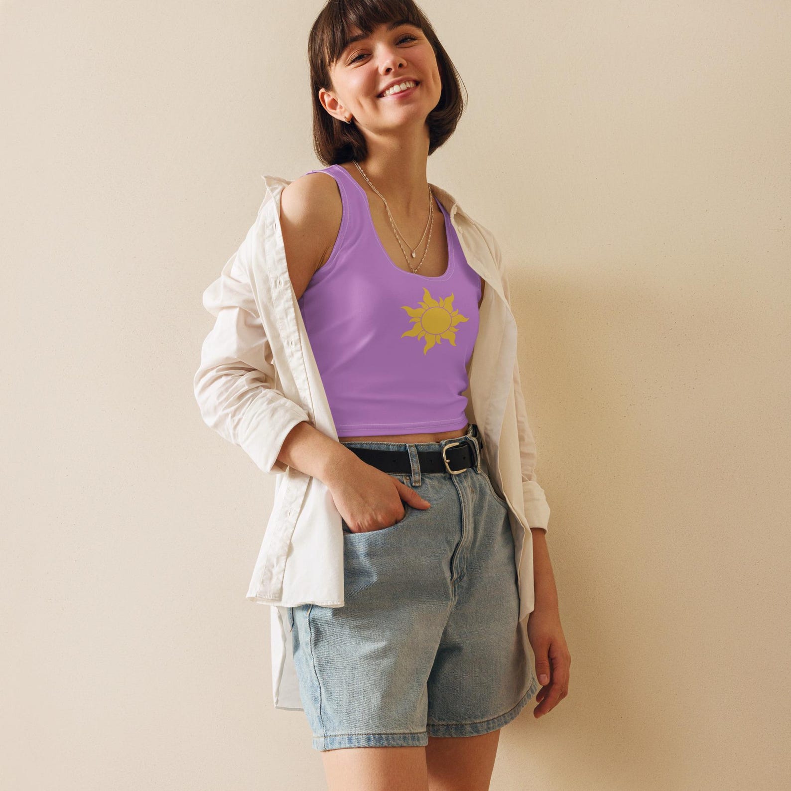 Tangled Princess Crop Top, Lantern Princess Tank Top, Tangled Sun ...