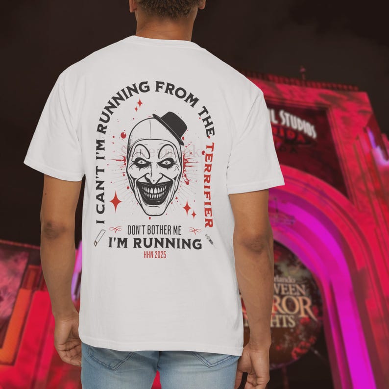 HHN 34 Shirt, Horror Nights 2025 Comfort Colors Tshirt, HHN Terrifier ...