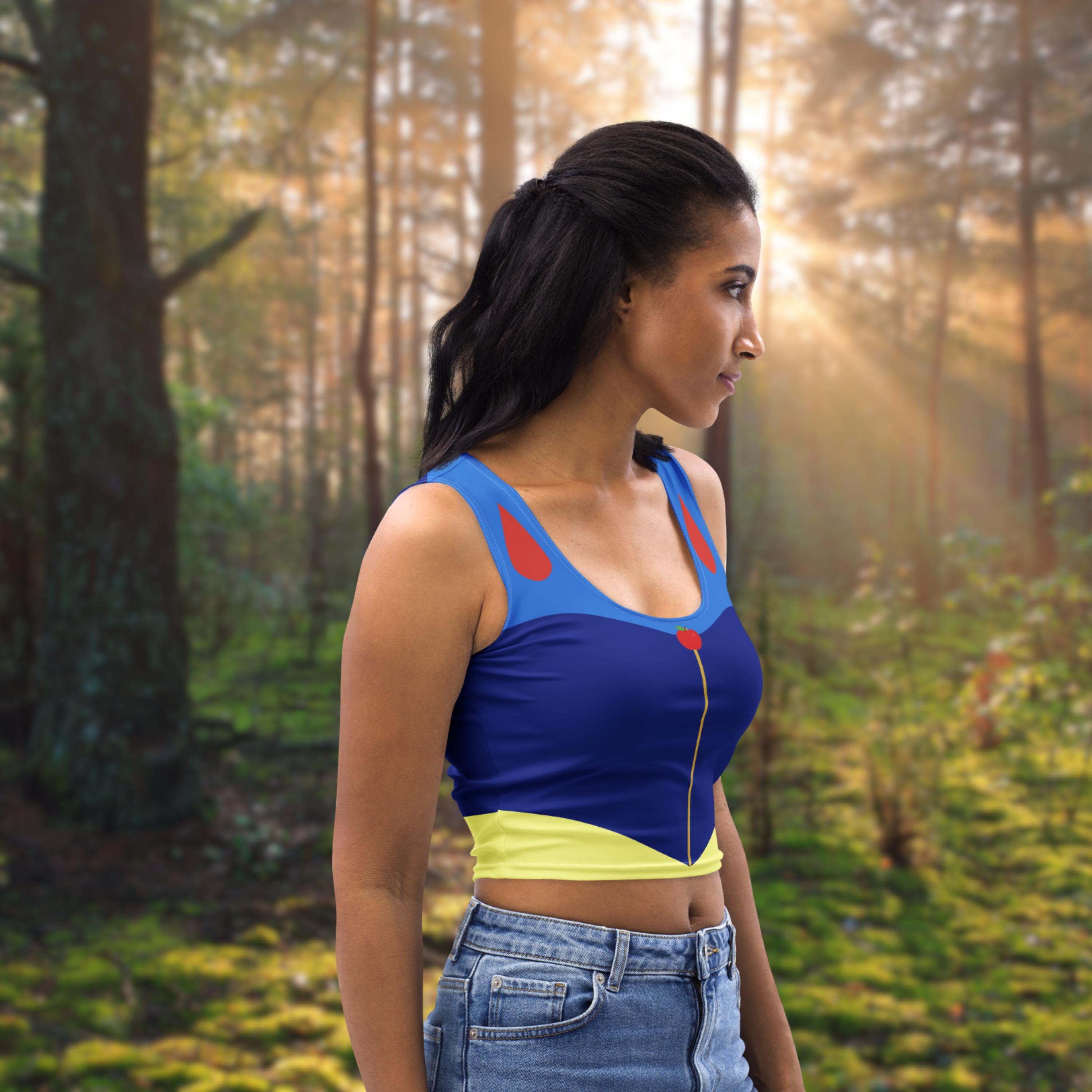 Fairest Princess Cropped Tank, Princess Apple Crop Top, Snow Princess ...