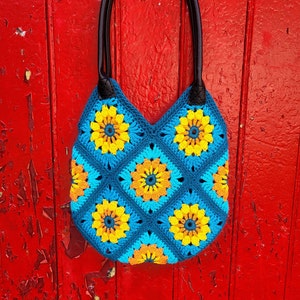 Crochet Daisy Granny Square Bag Pattern (PDF) - Etsy