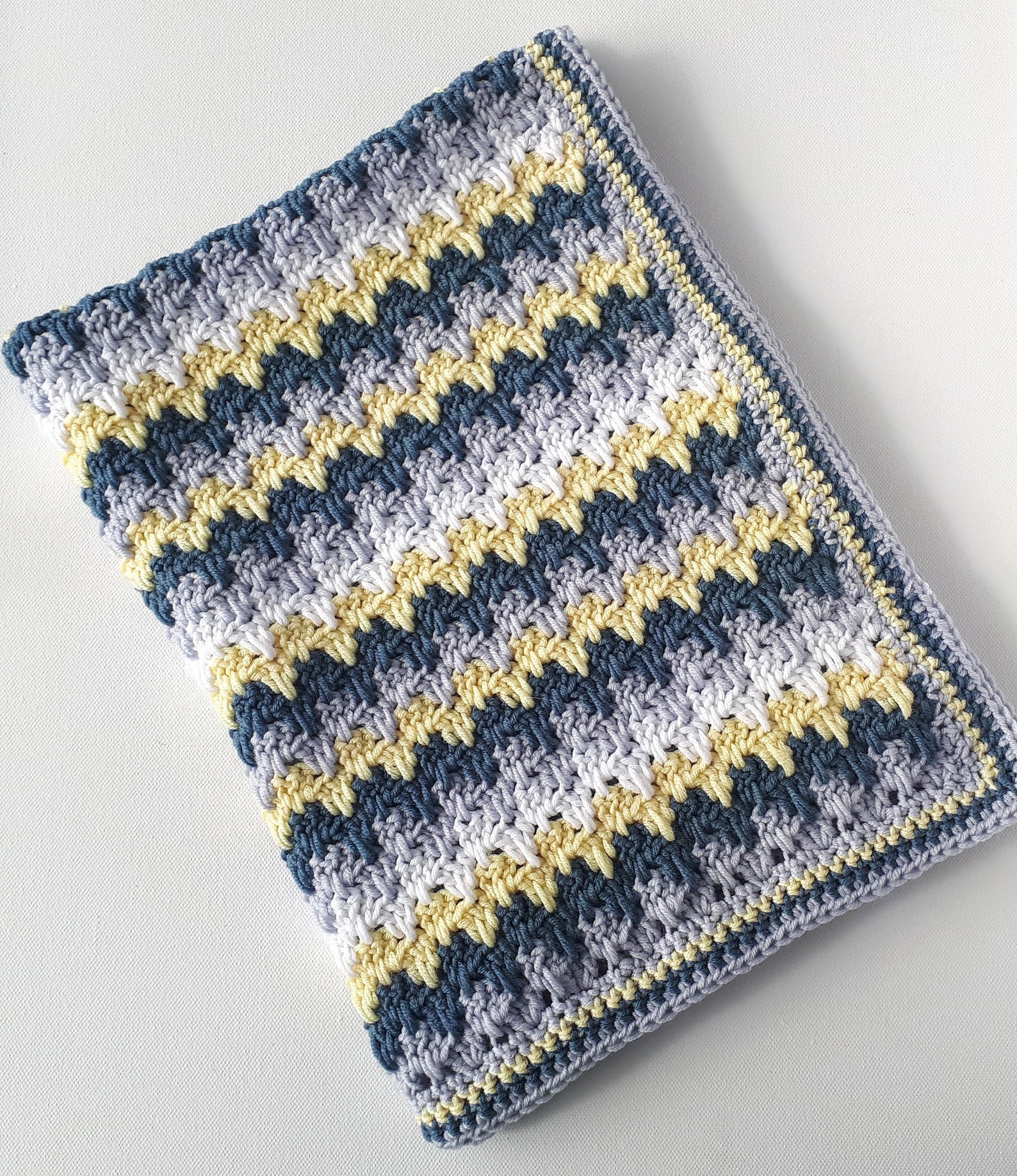 Crochet Baby Blanket Pattern Modern Grey Lemon Crochet | Etsy