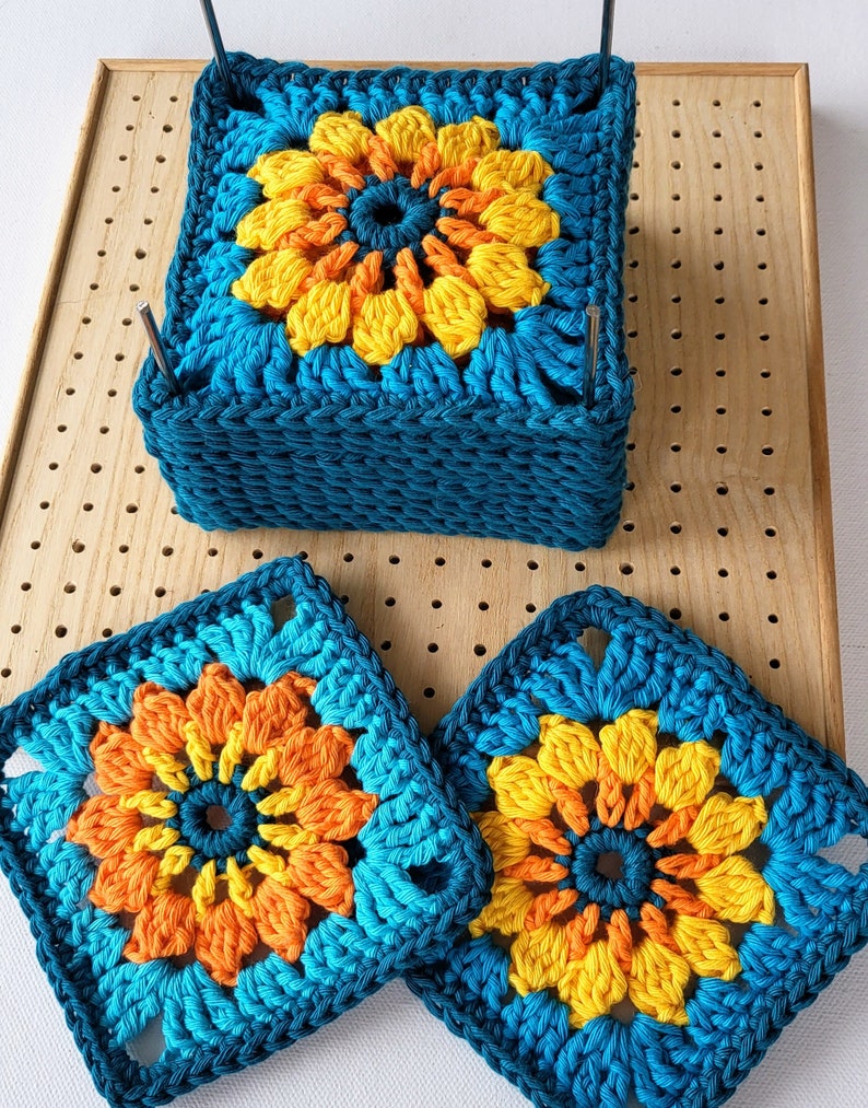 Crochet Daisy Granny Square Bag Pattern (PDF) - Etsy