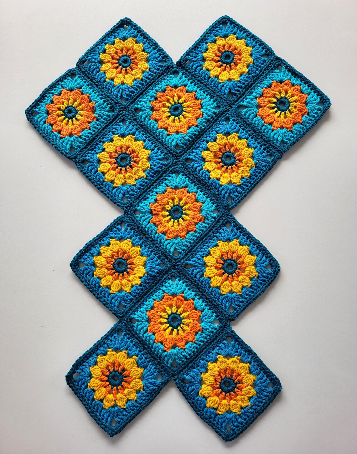 Crochet Daisy Granny Square Bag Pattern (PDF) - Etsy