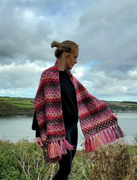 Crochet Blanket Scarf Pattern pdf | Etsy