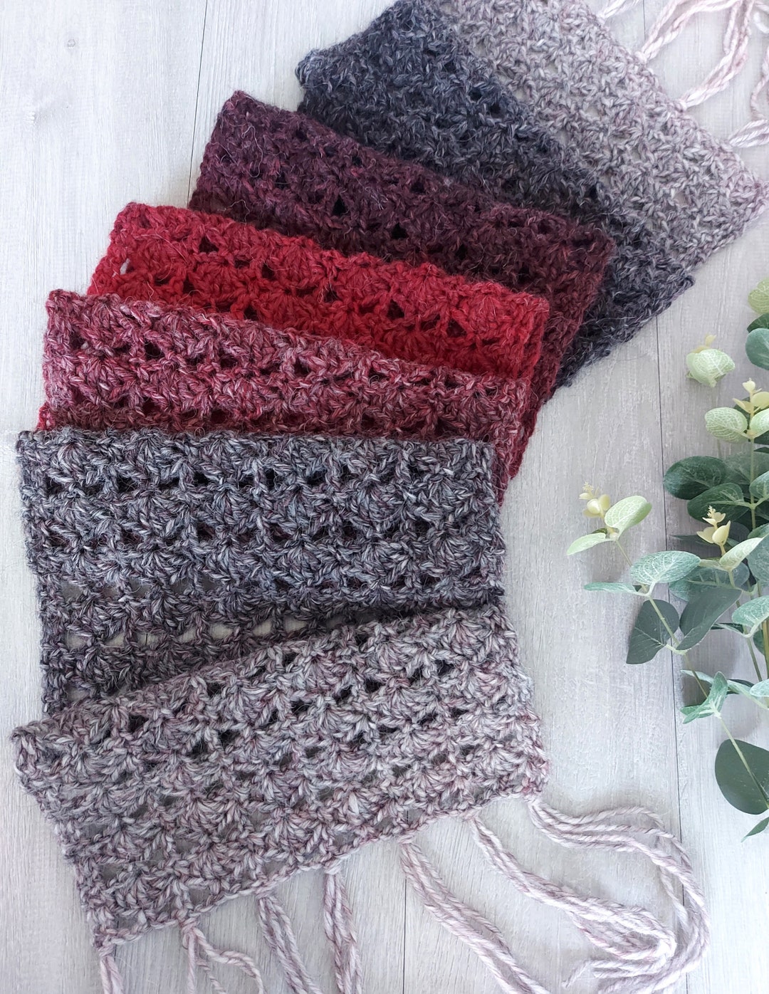 Crochet Lacy Scarf Cake Yarn Easy Pattern Pdf - Etsy