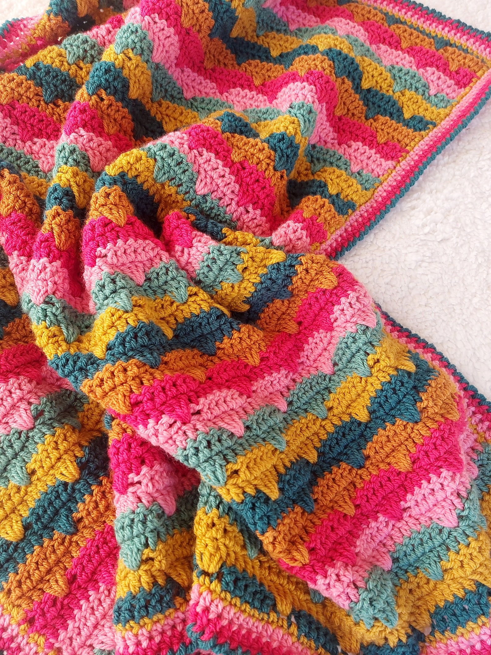 Crochet Baby Blanket Pattern Scallop Shell Crochet Beginner | Etsy