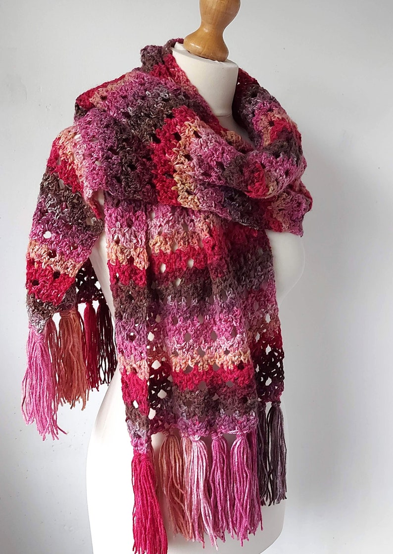 Crochet Blanket Scarf Pattern Pdf - Etsy