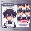 Cute Cat Boy Pngtuber Bundle Black Hair Male Vtuber Emotes Ready to Use ...