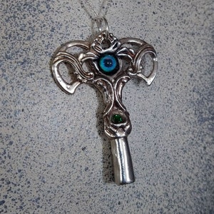 Eldritch Clock Key Bronze Pendant - Etsy