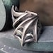 Nocturne - Bat Wing Spiral Ring in Bronze or Silver - Etsy