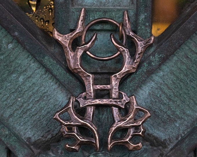 Hibernacula Gate Sigil Handmade Pendant in Bronze or Silver - Etsy