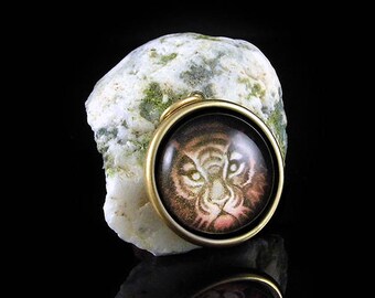 Weasel Spirit Brass Animal Totem Pendant | Etsy